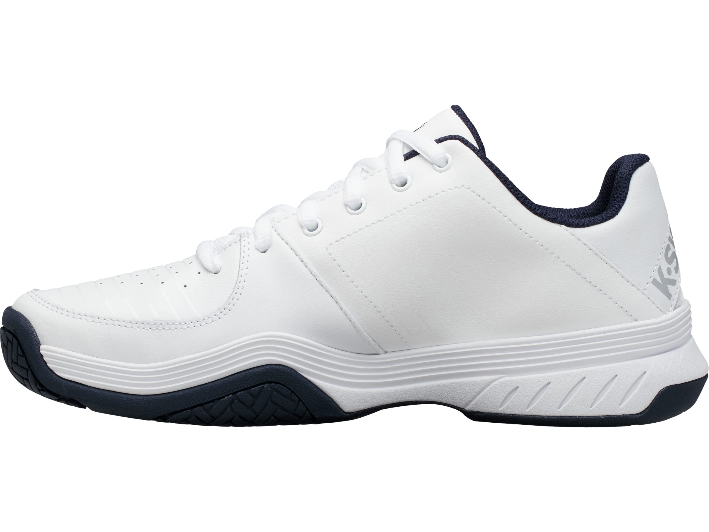K-Swiss Men's Court Express Tennis Shoe, White/Navy, 11 M