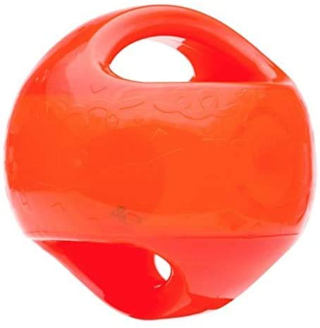 KONG Medium Dog Toy Jumbler Ball Shape Tennis Ball Inside 2-in-1 Squeaker Colors Vary