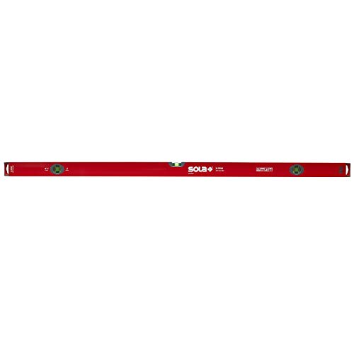 SOLA LSX59 X PRO Aluminum Box Profile Spirit Level with 3 60% Magnified Vials, 59-Inch