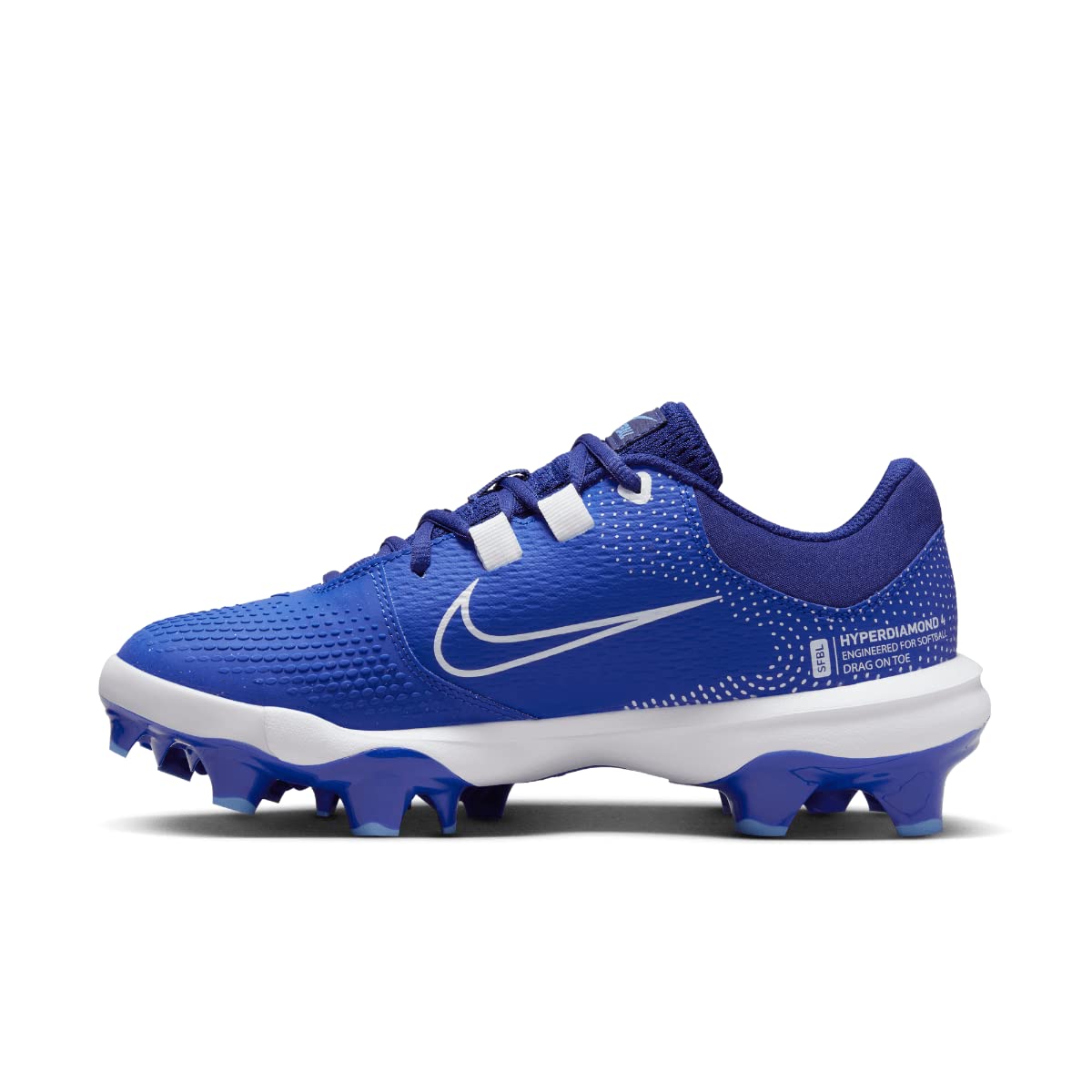 Nike Women's Hyperdiamond 4 Pro Molded Softball Cleats Royal | White Size 7 Medium