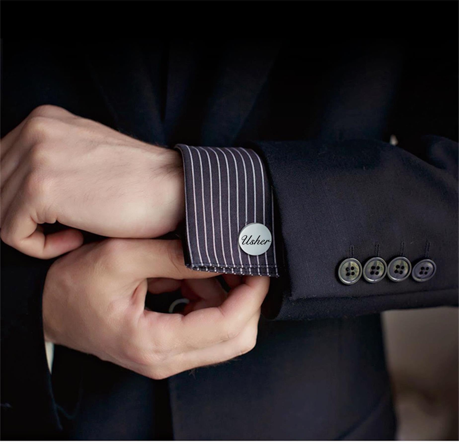 Kooer Groom Cufflinks, Groom Wedding Cuff Links Tie Clip Jewelry Gifts For Groom (groom)