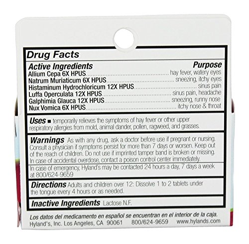 Hyland's Seasonal Allergy Relief - 60 Tablets