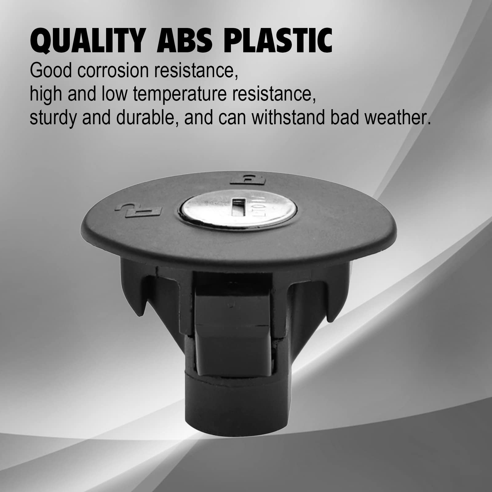 Locking Gas Cap Fuel Tank Cap w/Keys 8U5Z-9C268-B Compatible with - 2009-2019 Explorer Escape Expedition F150 Fusion Taurus Mustang MKZ Navigator