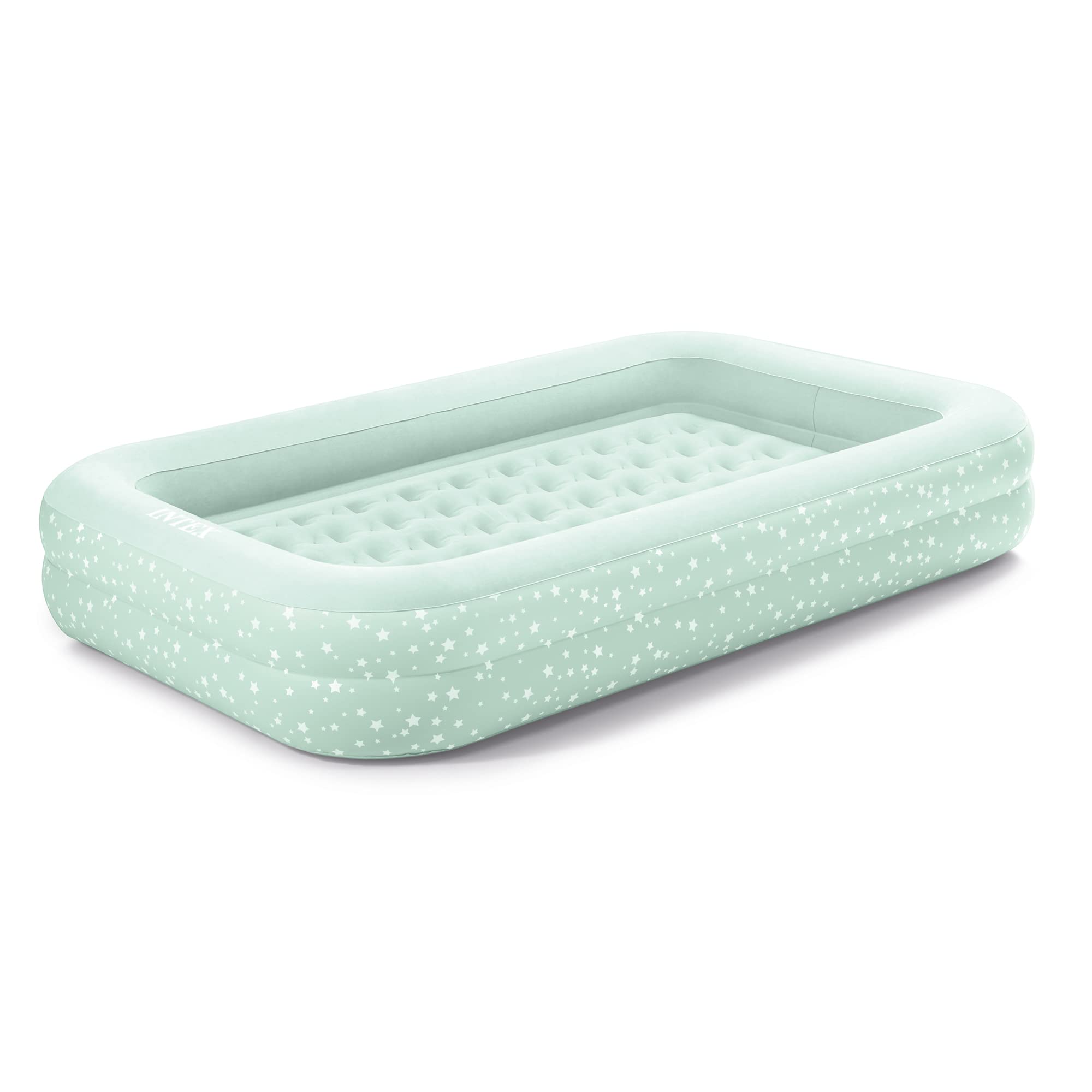 Intex 66810EP Inflatable Kidz Travel Bed Set: Includes Hand Pump and Carry Bag β Removable Mattress β Quick Inflation β Indoor Use β 28" x 52 x 4