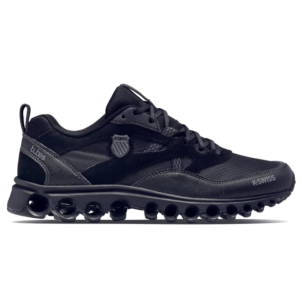 K-Swiss Men's Tubes 200 Trail Running Shoe, Black/Black, 10.5