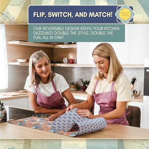 Long Dining Table Runner for Kitchen - Table Decor Trivet That Fits Farmhouse, Rustic and Boho Energy - Waterproof - Heat Resistant 350F - Handles Hot Dishes, Plates & Pots