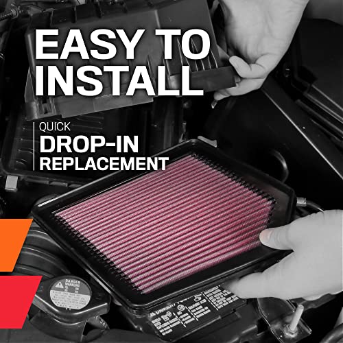 K&N Engine Air Filter: Increase Power & Towing, Washable, Replacement Air Filter: Compatible 2002-2015 Toyota Mid-size Truck/SUV V6 (4-Runner, Tacoma, Hilux, Land Cruiser, Prado, FJ Cruiser), 33-2281