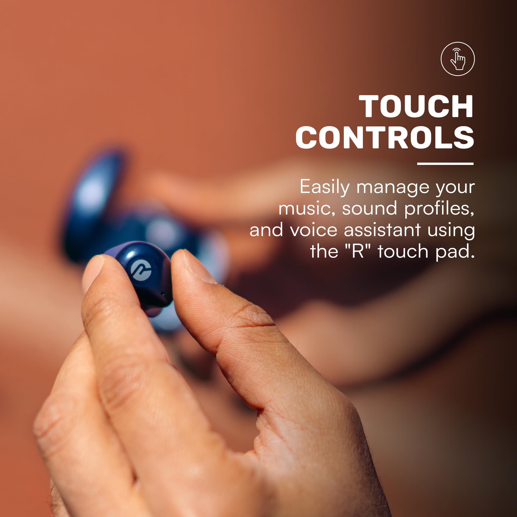 Raycon Fitness Bluetooth True Wireless Earbuds with Built in Mic 54 Hours of Battery IPX7 Waterproof and Charging Case with Talk, Text, and Play Bluetooth 5.2 Portable Sport (Electric Blue)