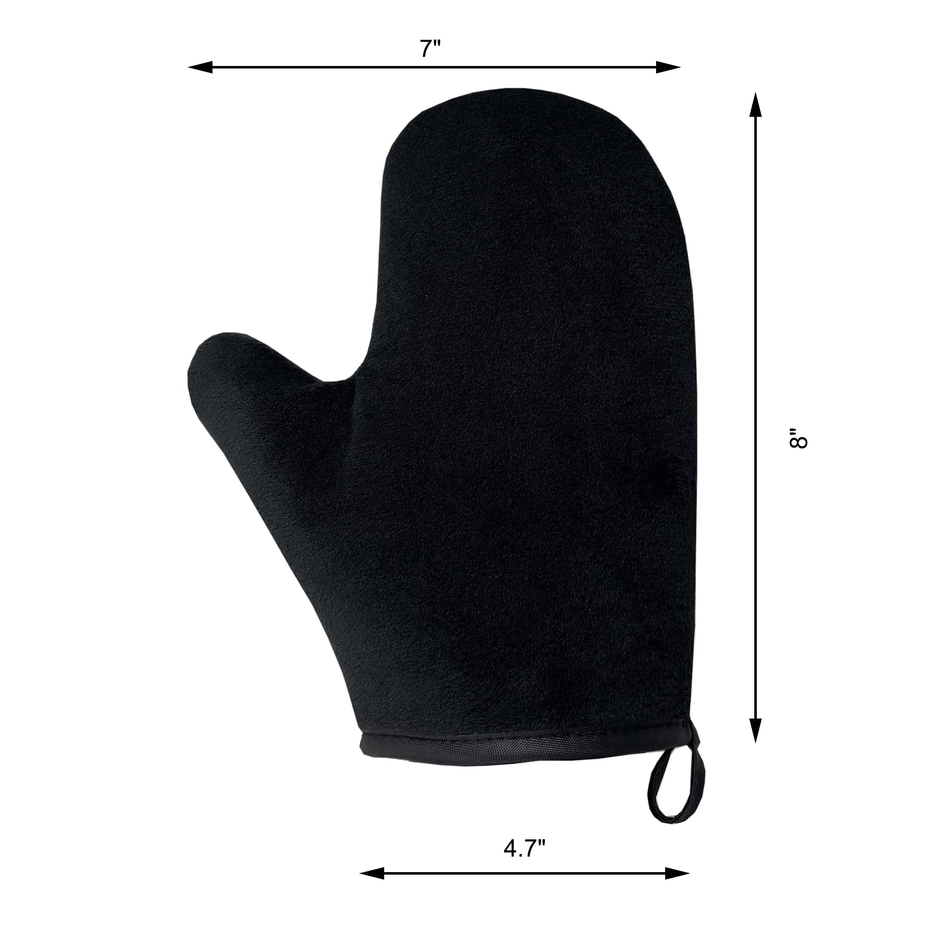 Self Tanning Mitt Applicator, Reusable Self Tanning Gloves, 3D Design, Sunless Self Tanner Mitt Not Easy to Slide with Thumb, Double-sided Super Soft Fabric Apply Evenly, Lined with Waterproof Layer