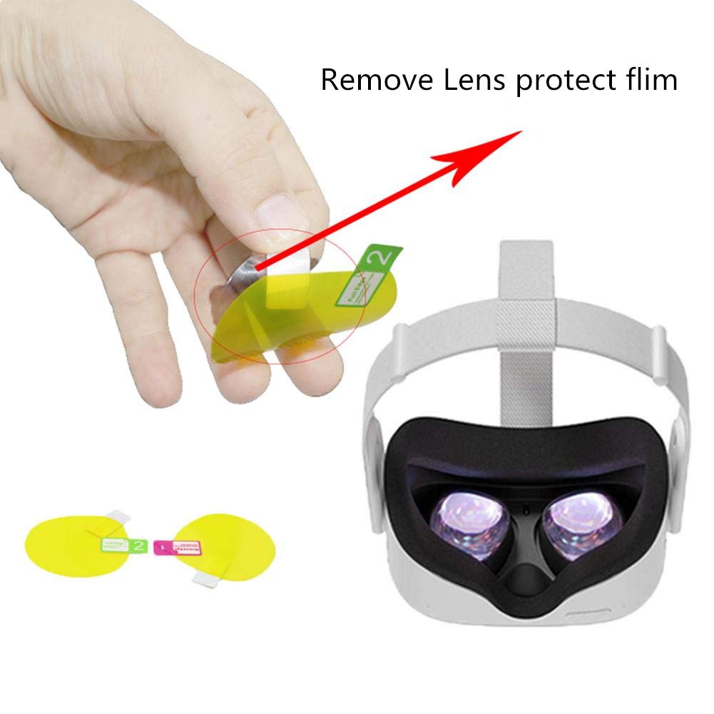 Lens Protector HD Clear Film Lens Protector for Oculus Quest 2 Oculus Quest Oculus Rift S Virtual Reality 2Pairs