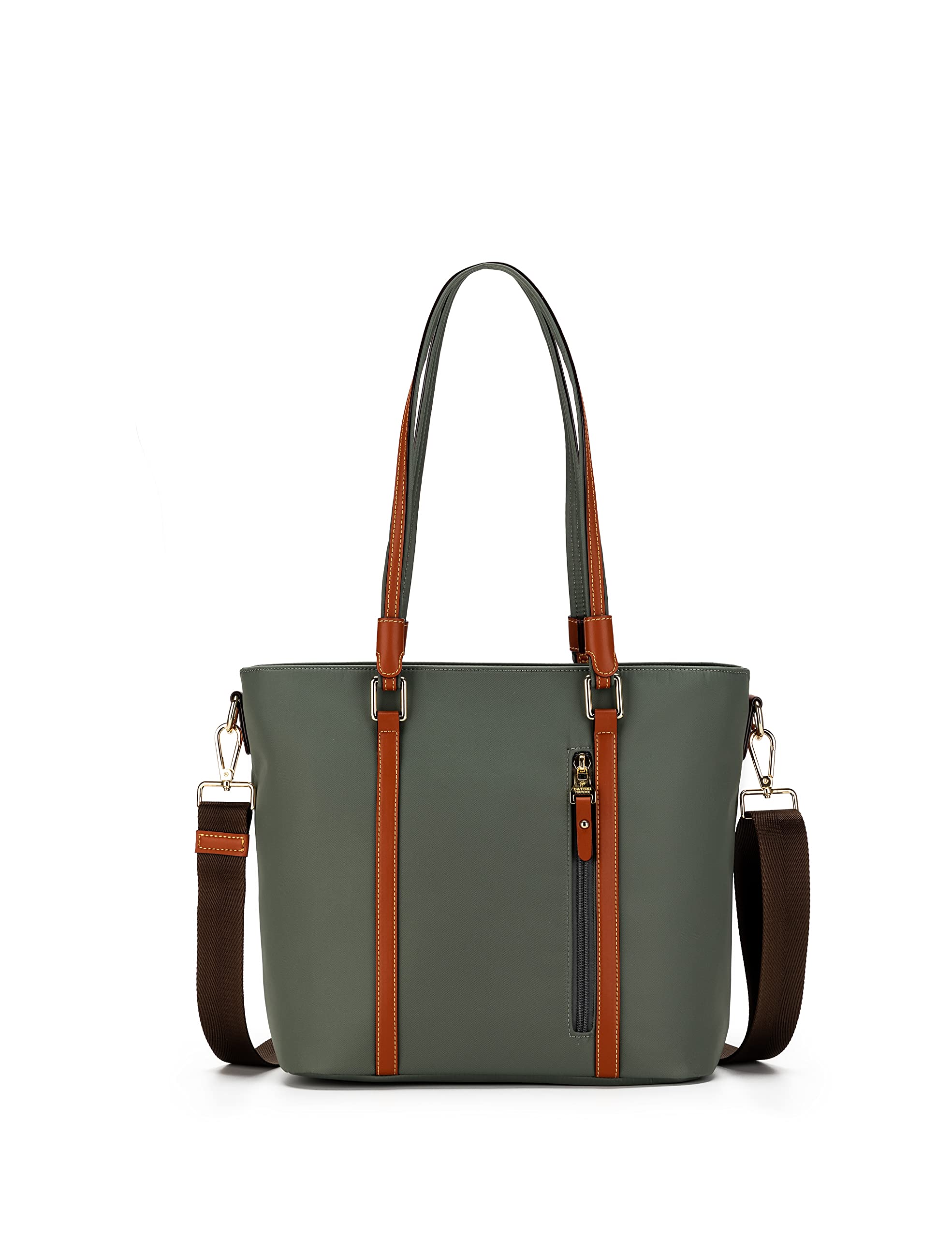 SATSEI Tote Bag Stylish Shoulder Bag Nylon Work Tote Bags,Slim Business Ladies Work Shoulder Bag