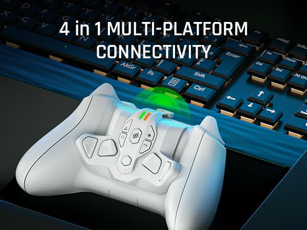 ROTOMOON Armor-X Pro Upgrade Wireless Back Button Controller Paddle with 1300mA Battery for Xbox Series S/X Accessories, Support Somatosensory with Multi-Platform Adapter (Black)