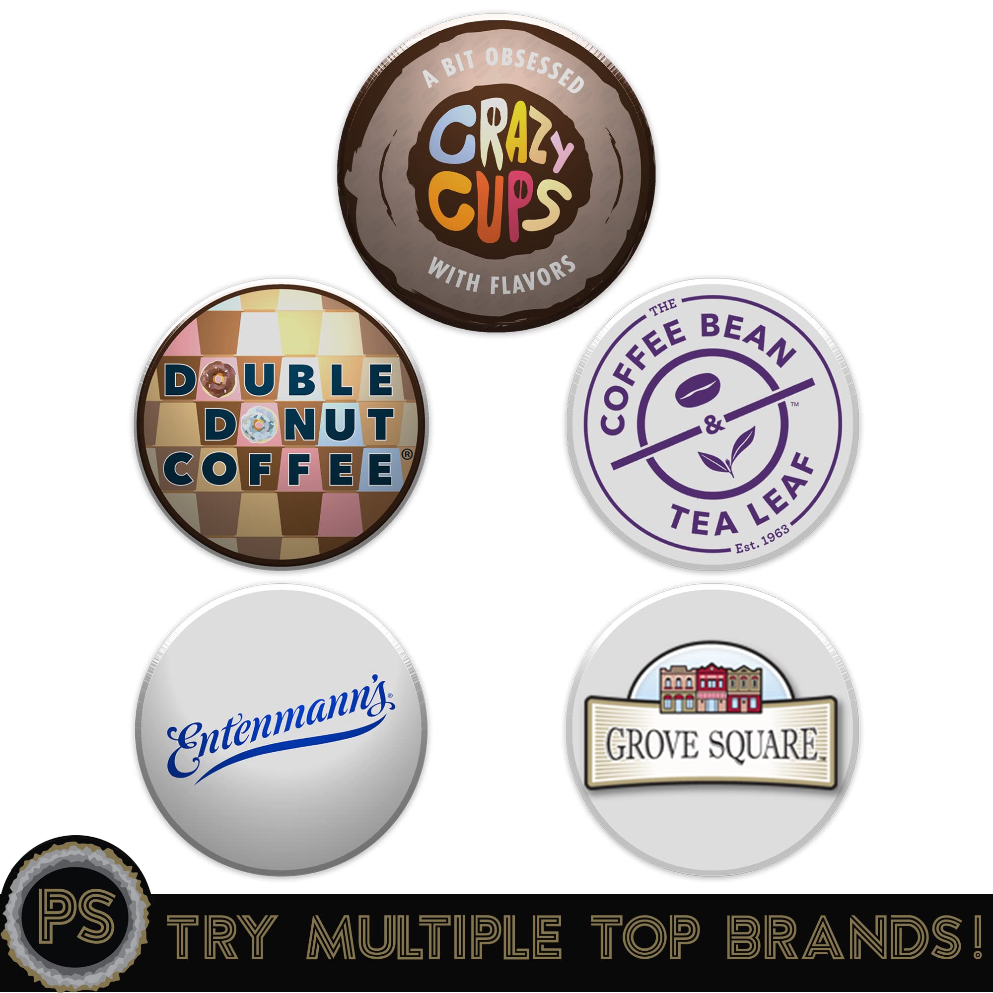 Perfect Samplers Hot Chocolate Single Serve Cups For Keurig K cup Brewers, Variety Pack Sampler, Cocoa, 30 Count