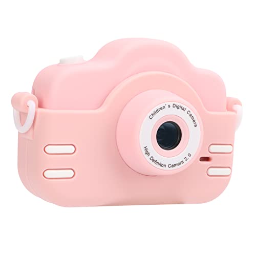 Kids Photo Video Camera, Multifunctional High Definition Kids Cartoon Camera Toy 2MP 2 Inch Screen for Gifts for Children (Single Shot Pink)