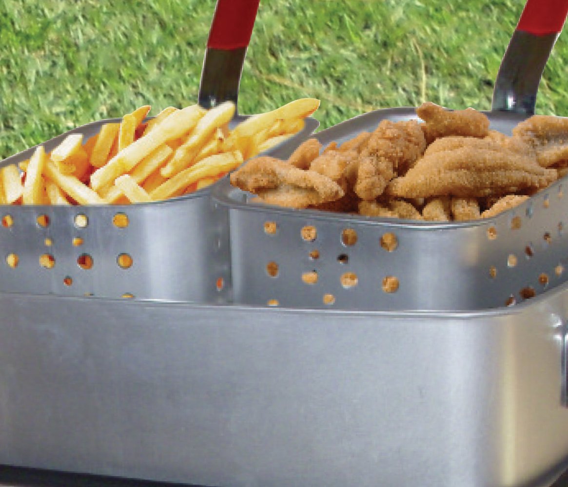 King Kooker 1624 24" Outdoor Cooker Package with Rectangular Fry Pan, OS, Multi