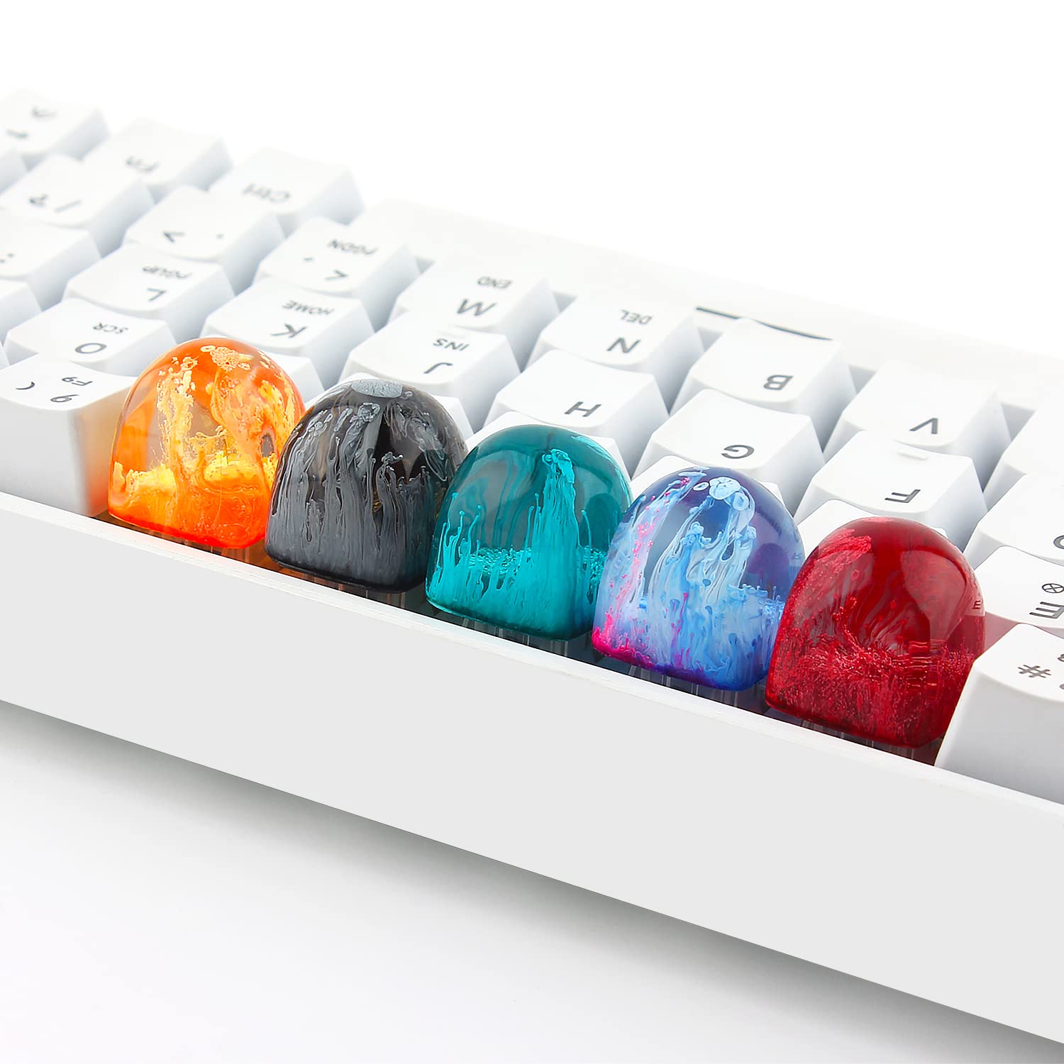 Pozbee Artisan Keycaps 5 PCS, Gaming Resin Keycap for PC Keyboard, Custom ESC Keycaps for Gamers, Cute Resin Keycap, Mountain Gaming Keycaps, Unique Ideas