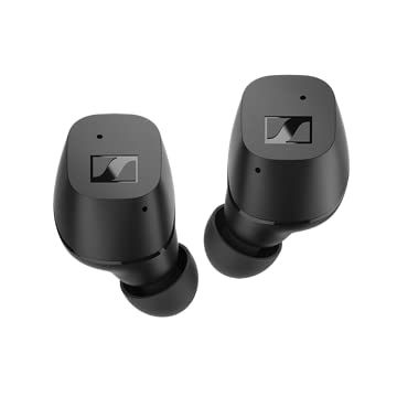 Sennheiser CX True Wireless Earbuds - Bluetooth in-Ear Headphones for Music and Calls with Passive Noise Cancellation, Customizable Touch Controls, and 27-Hour Battery Life, Black (Renewed)