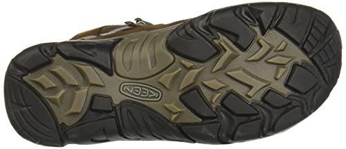 KEEN Men's Durand 2 Mid Height Waterproof Hiking Boots, Cascade Brown/Gargoyle, 12 Wide