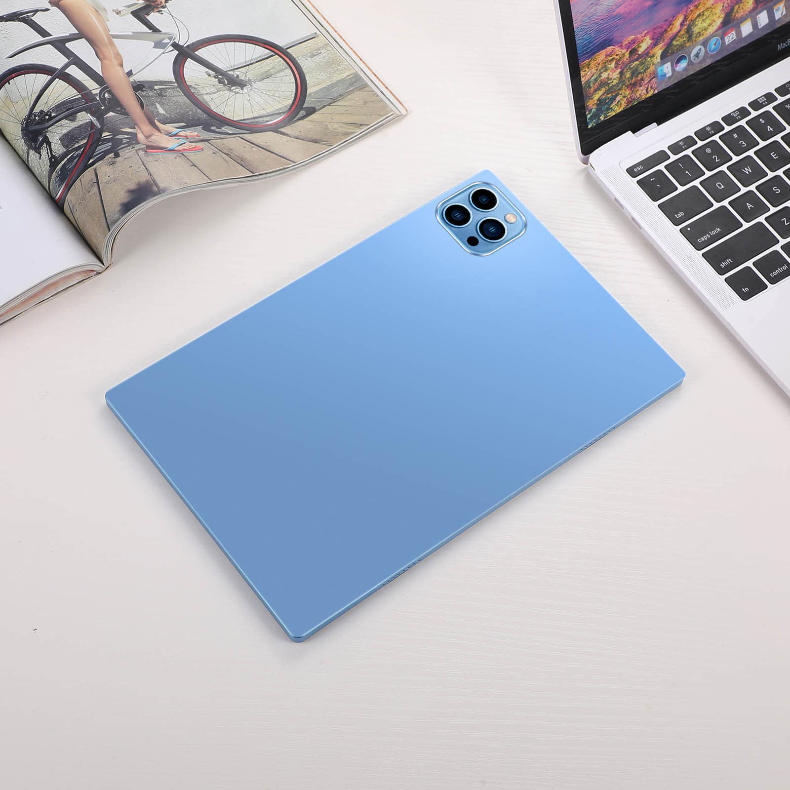 Tablet Laptop Android 10, All-New Fire 10.1 Smart Tablet, IPS HD Display Tablets PC Built-in WiFi Blue-Tooth GPS, Octa Core, 4GB+32GB, 4000mAh Battery, Dual Camera Voice Call Game Tablet (Blue)