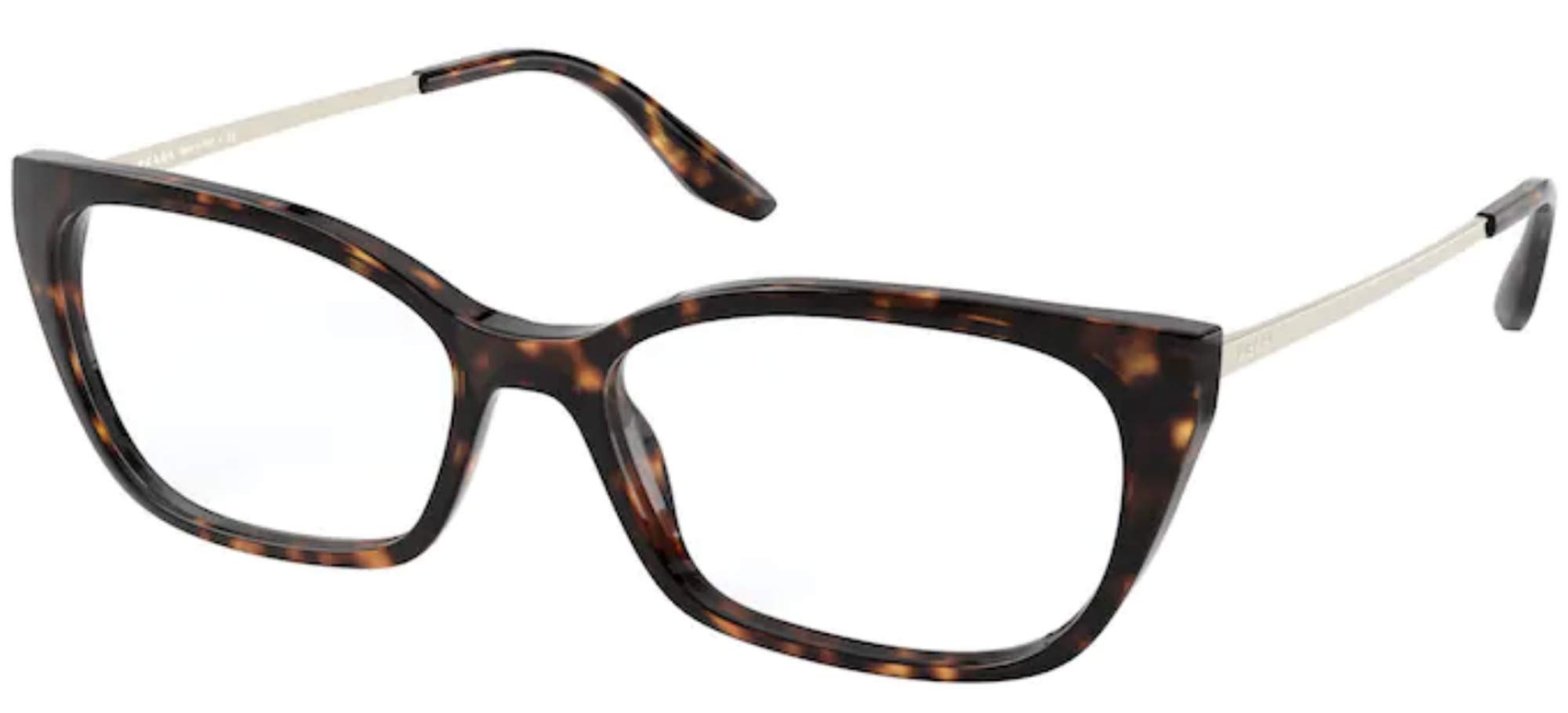Prada Sunglasses Tortoise Frame, Transparent Lenses, 54MM