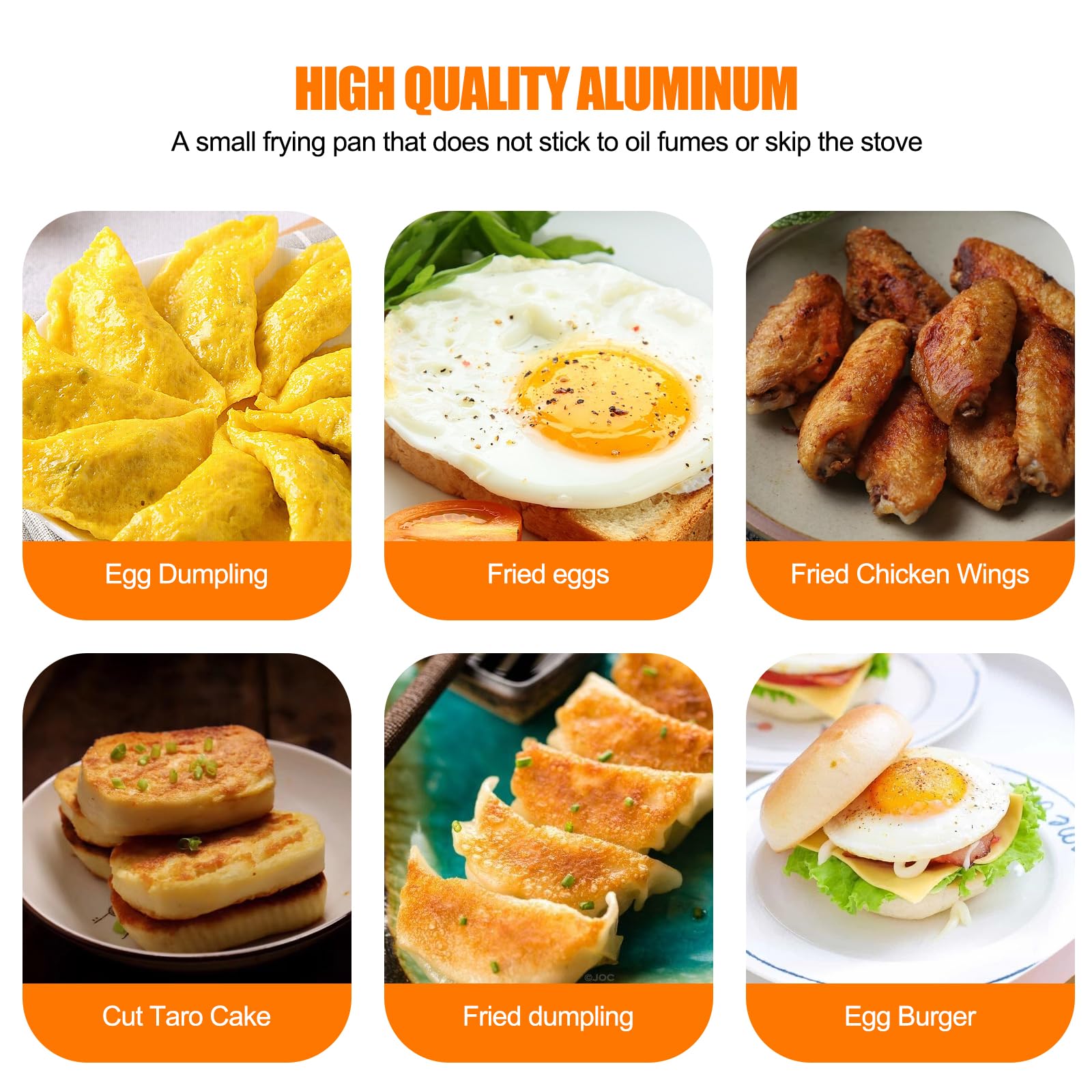 YCWF 7 Holes Egg Frying Pan, Mini Pancake Maker,Aluminum Non Stick Fried Eggs Cooking Pan Burger Mold Kitchen Cookware Household Tool for Home Breakfast