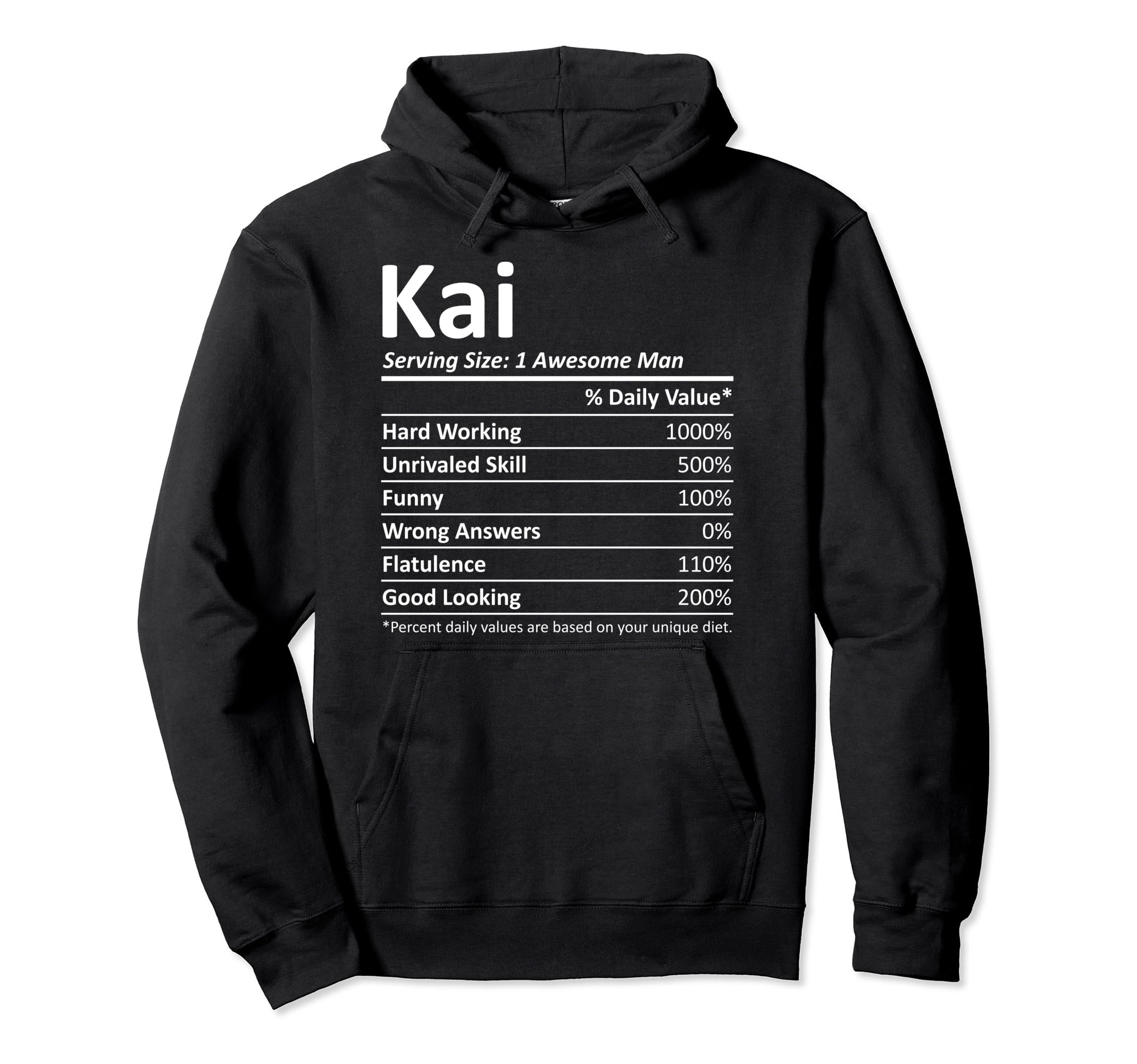 KAI Nutrition Funny Birthday Personalized Name Gift Idea Pullover Hoodie