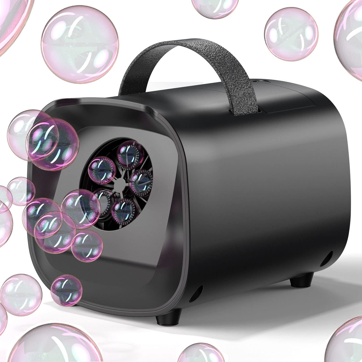 Professional Bubble Machine, 9500+ Bubbles/Min Bubble Machine for Kids Toddlers, 720ml/24.4oz Bubble Machine for Parties, Bubble Blower for Parties, Birthday, Wedding,Christmas