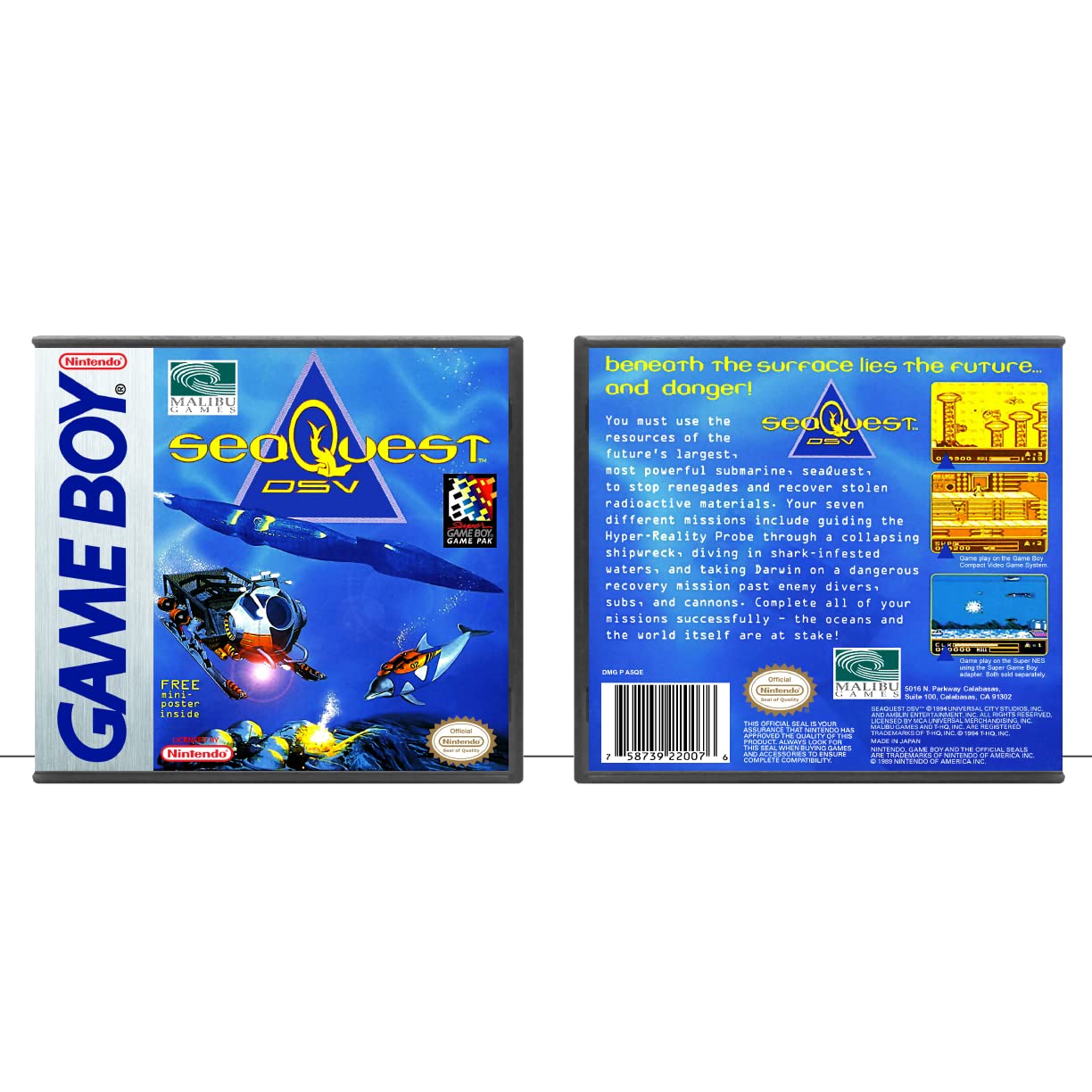 seaQuest DSV | (GB) Game Boy - Game Case Only - No Game