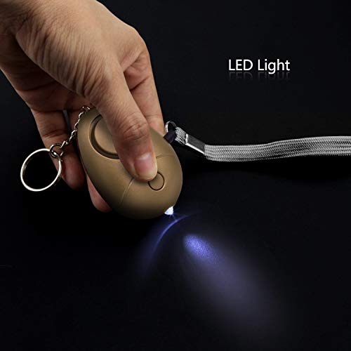 KOSIN Safe Sound Personal Alarm, 6 Pack 140DB Personal Security Alarm Keychain with LED Lights, Emergency Safety Alarm for Women, Men, Children, Elderly