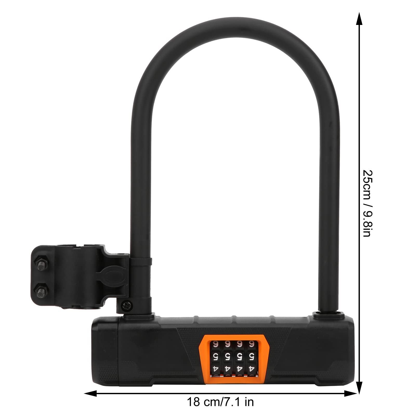 Miokycl Bike U Lock Bicycle Cycling Steel Anti‑Theft Bicycle Security Lock Cycling Safety Accessory