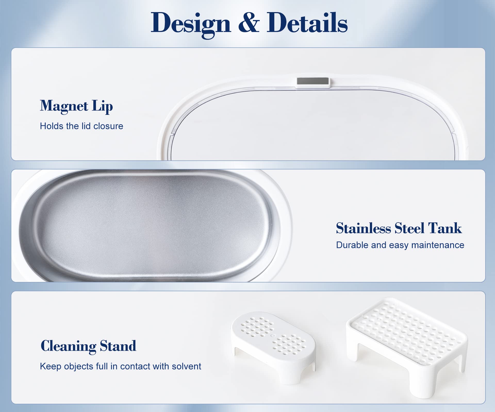 Travel Size Ultrasonic Jewelry Cleaner Machine