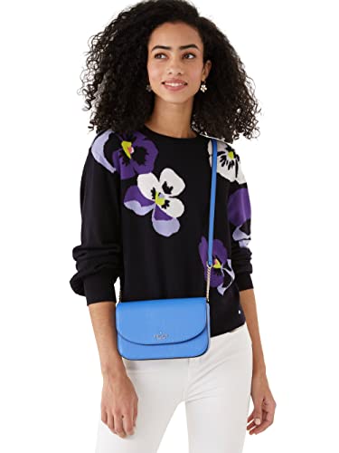 Kate Spade Kristi Leather Crossbody (Iris blue)