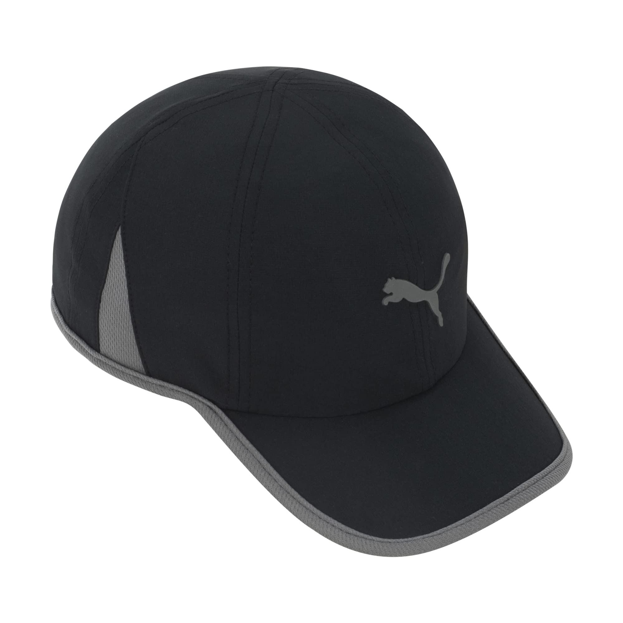 PUMA Unisex Everyday Performance Adjustable Strapback Baseball Hat (Black/Grey)