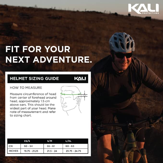 Kali Protectives Chakra Solo Half Size Cycling Helmet, Solid Blue, L/XL