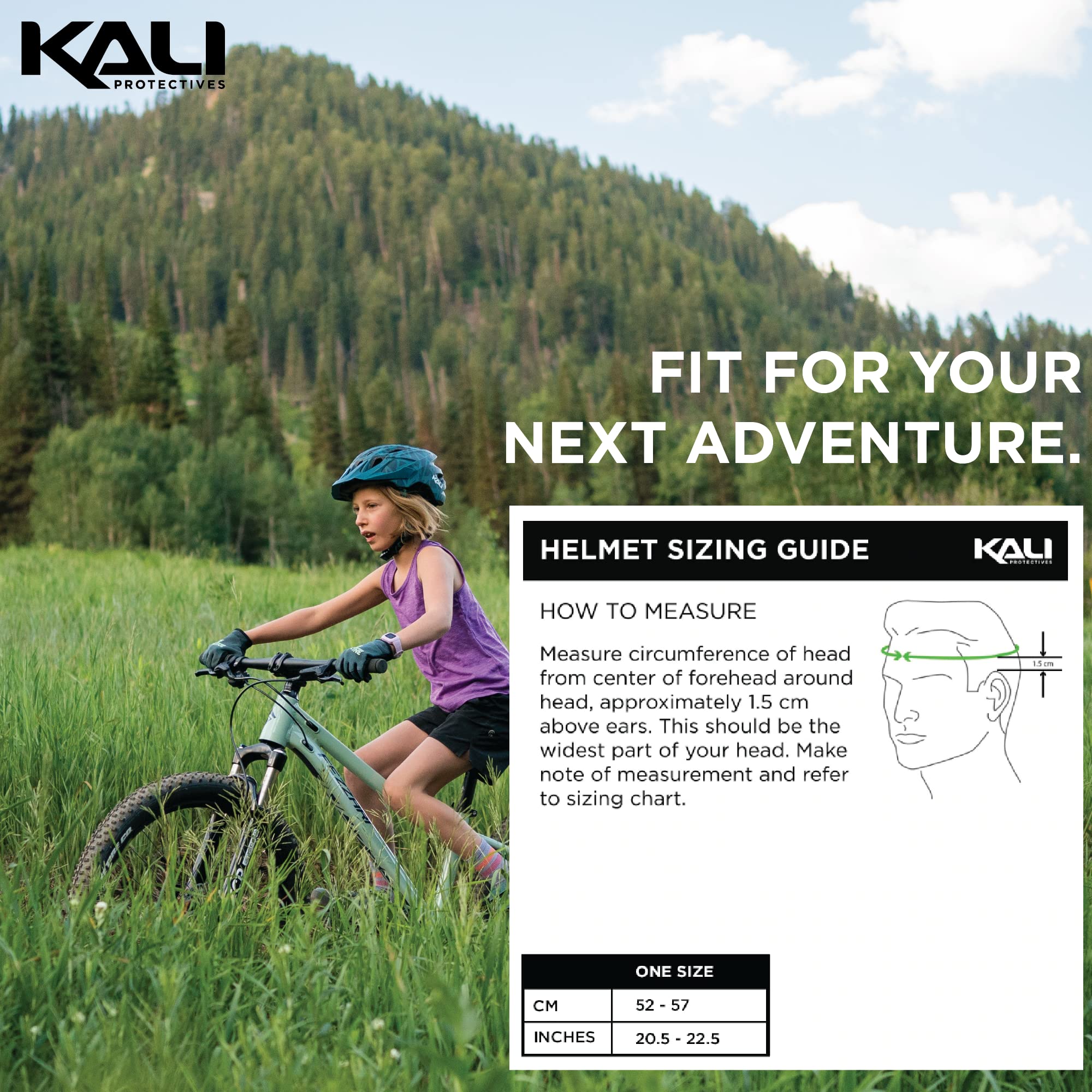 Kali Protectives Chakra Youth Bicycle Helmet; Mountain in-Mould Mountain Bike Helmet Equipped with an Integrated Visor; Dial Fit Closure System; with 21 Vents