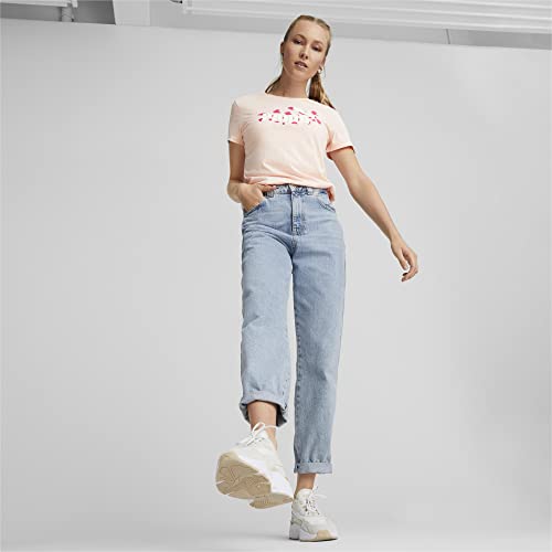 PUMA Women's Essentials+ Tee, Animal Rose Dust, X-Large