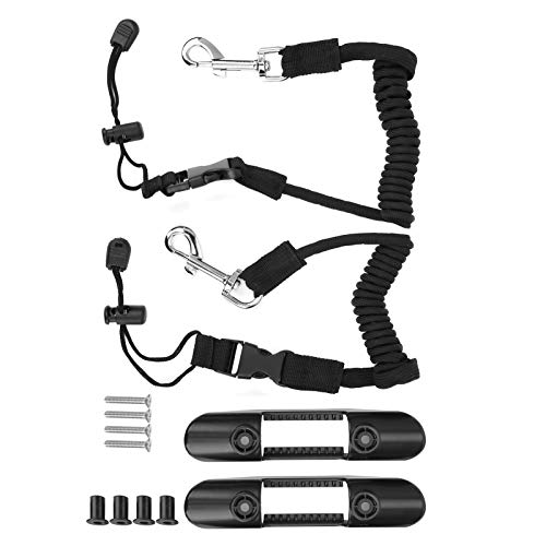 Kayak Paddle Safety Rope, 179g Canoe Adjustable Safety Rope, Stainless Steel Screw for Canoe Fixed Kit Boat Mount Kit Kayak Accessory