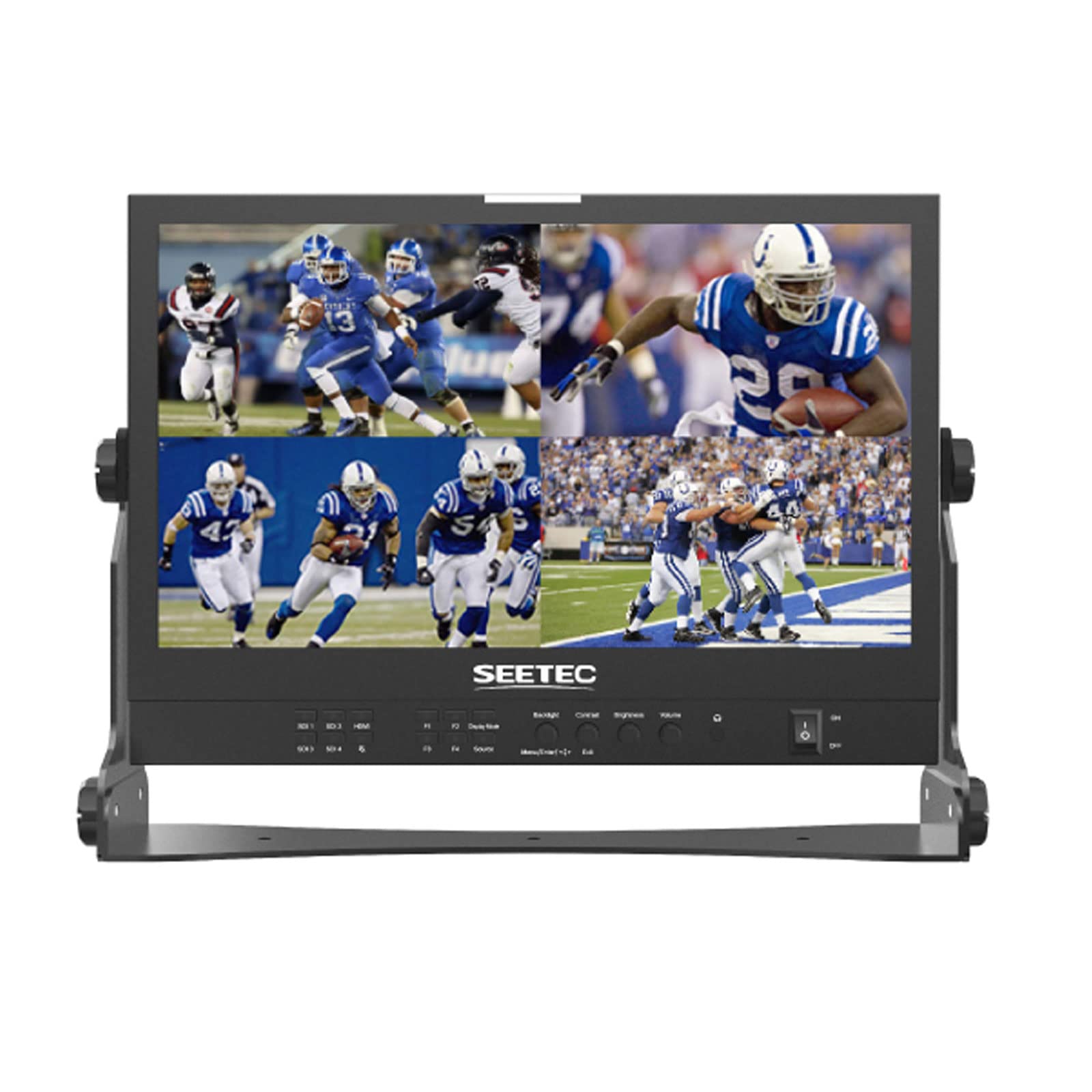 SEETEC ATEM156S 15.6 inch Multi-Camera Broadcast Monitor 4x3G-SDI HDMI in Quad Split Display Full HD 1920x1080 (ATEM156S)