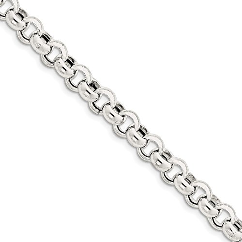 IceCarats 925 Sterling Silver 9.5mm Cable Link Chain Bracelet 7.5 inch