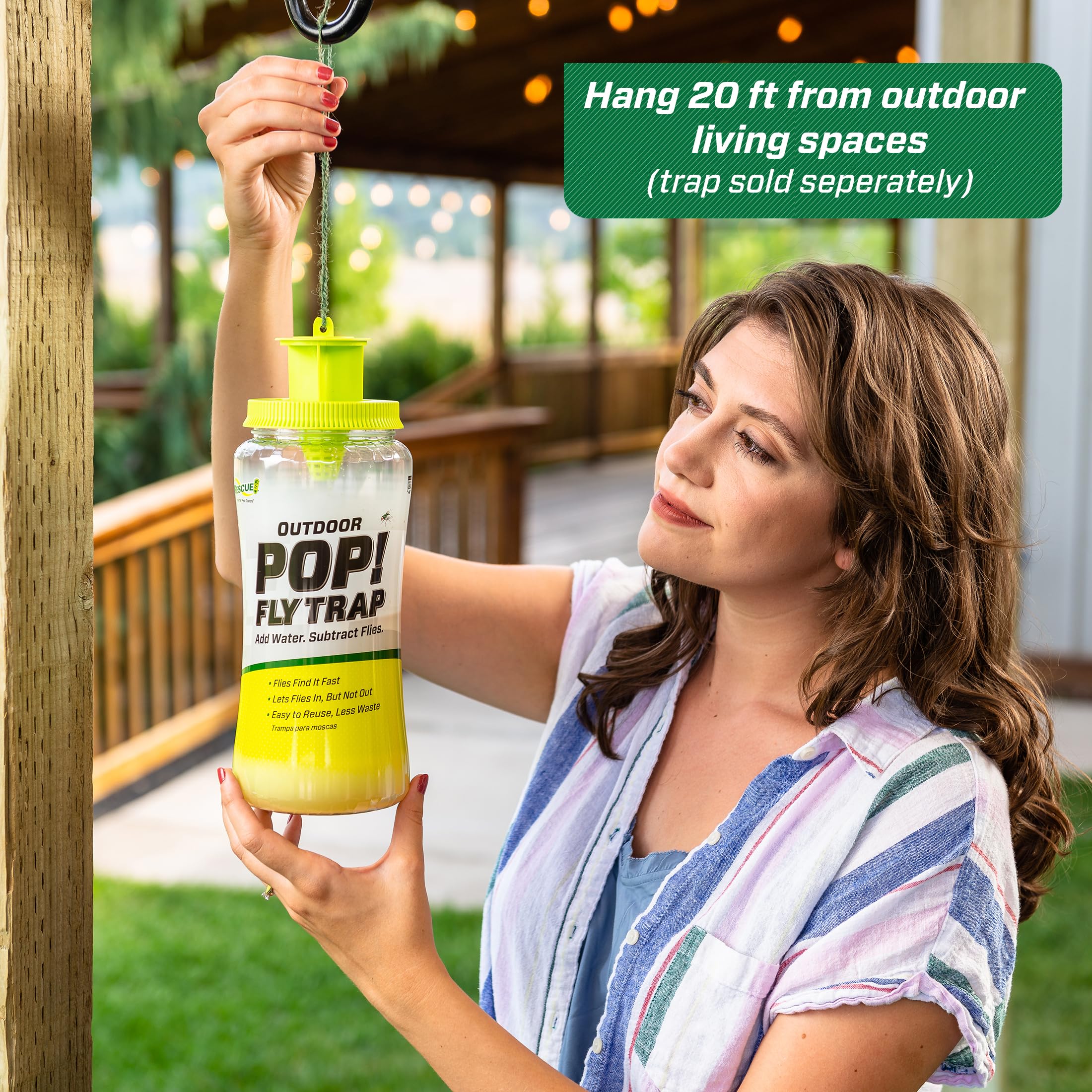 RESCUE! POP! Fly Trap Bait Refill β Outdoor Use β 4 Pack