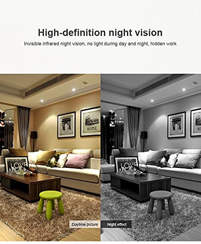 OUCAM Mini WiFi Spy Camera 1080P Video Recording Live Feed, Wireless Hidden Spy Cam Nanny Camera/Auto Night Vision/No Light Night Vision/Motion Activated Alarm(2023 New Upgraded Phone APP) 11