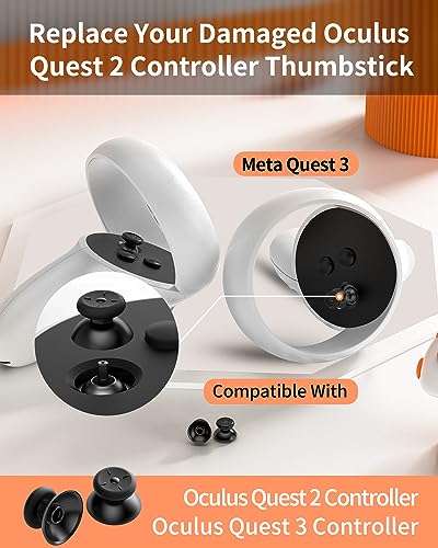 Thumbstick Replacement for Meta Quest 3 Controllers (2-Pack) - DUXICEPIN Premium Accessories for Meta Quest 3 Controller
