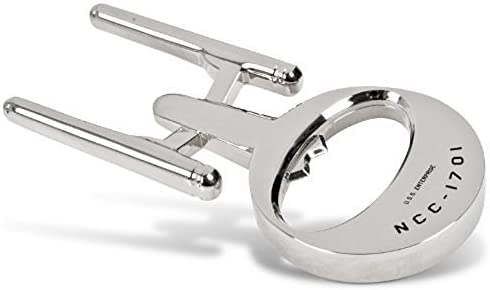 QIroseonly Brothers Star Trek: USS Enterprise Bottle Opener NCC-1701 Silver Metal Bottle Opener Manual Can Openers 5 inches long