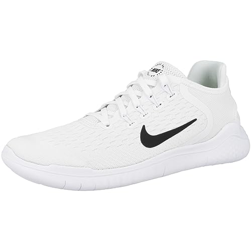 Nike Womens WMNS Free RN 2018 942837 100 - Size 8W White/Black