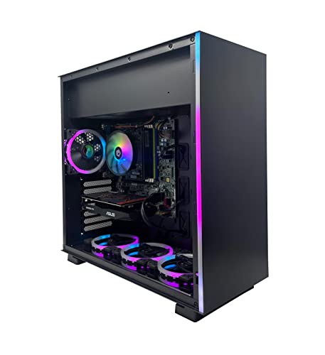 Odyssey Black Widow Custom Gaming PC, RGB LED Fans, Intel Core i5 2.7GHz, 16GB RAM, 512GB SSD, Nvidia Geforce GTX 1050 Ti, Wi-Fi, Windows 10 Pro x64