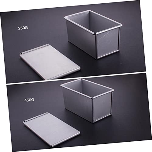 UPKOCH 1pc Mini Pan Aluminum Loaf Pans Mini Toast Bread Loaf Tin Toast with Cover Broiler Pan for Oven Kitchen Supplies Baking Tray Household Baking Plate Mold Baking Mold Bakeware Pie