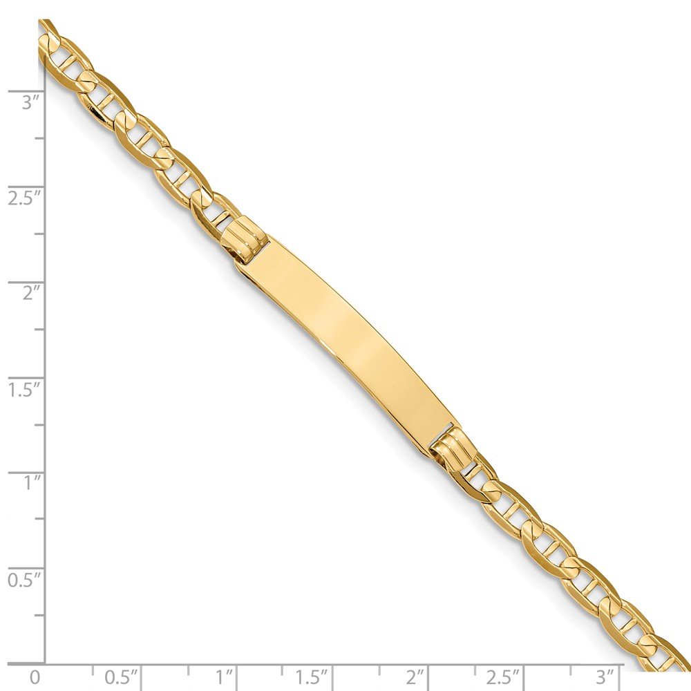 Jewels By Lux 14K Yellow Gold Anchor ID Bracelet
