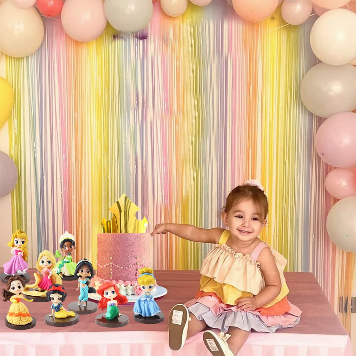 OULUN Cake Topper For Disney Princess,Princess Party Decorate Supplies