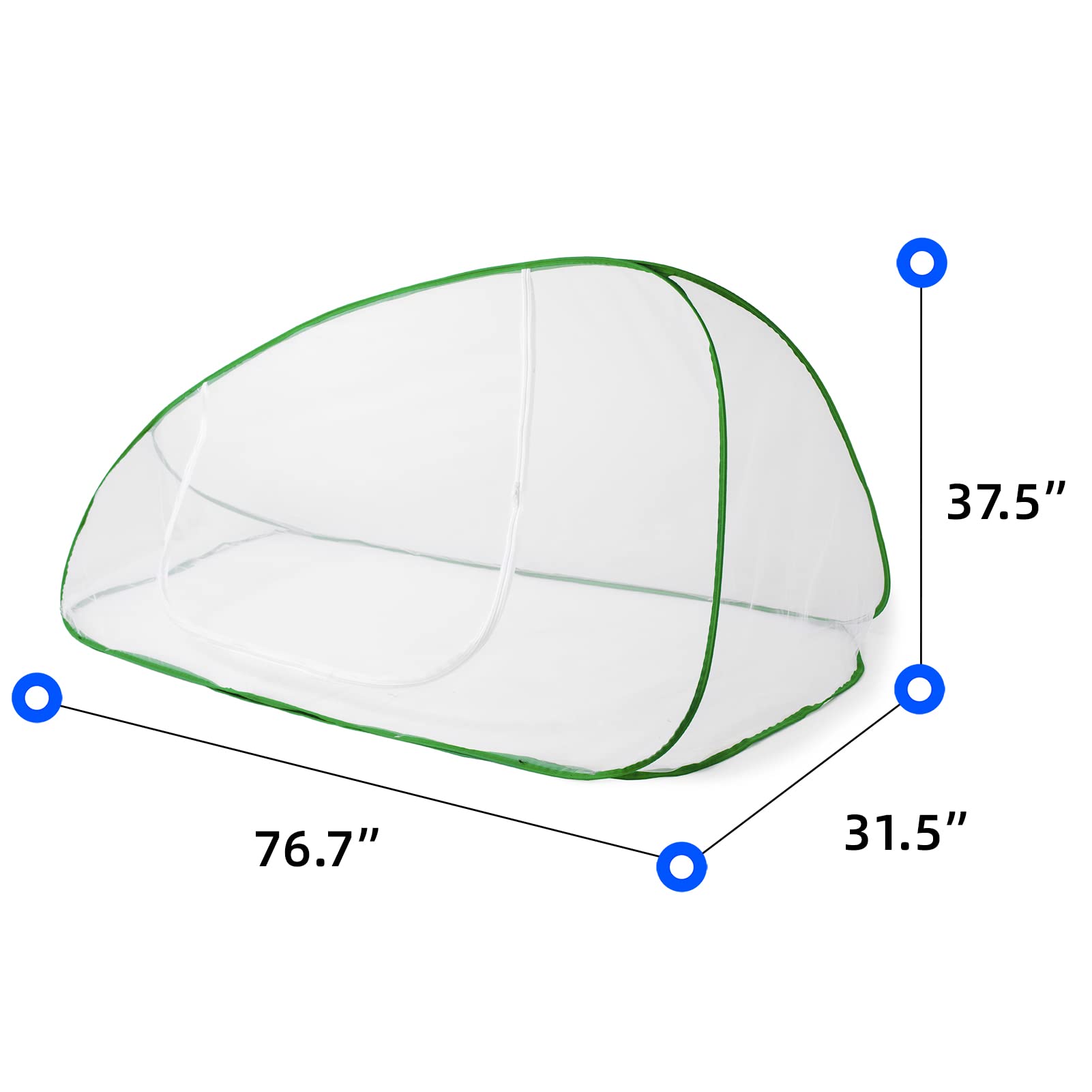 Pop UP Mosquito Tent for Camping Outdoor Travling Backyard, Self Standing Auto- Expanding, Single Portable Mosquito Net Tent (Tarp Floor)