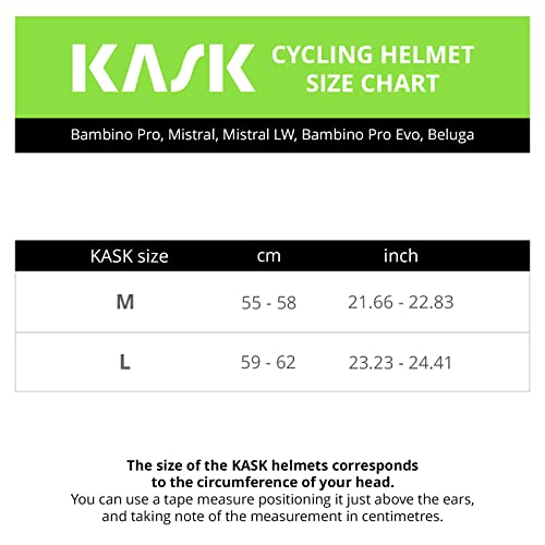 KASK Mistral Bike Helmet I Aerodynamic, Track Cycling, Crono & Triathlon Helmet - Black/Light Blue - Medium